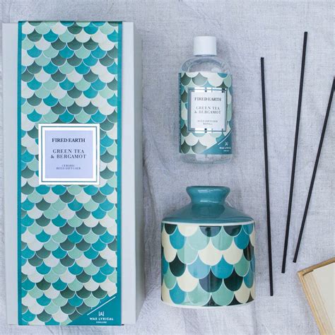 Fired Earth Green Tea And Bergamot Ceramic Reed Diffuser Portmeirion