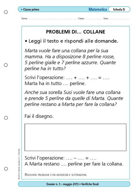 Problemi Di Matematica Di Prima Elementare Problema Di Matematica Per