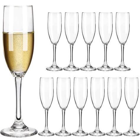 Hakeemi Champagne Flutes Set Of 12 6 Oz Classic Champagne