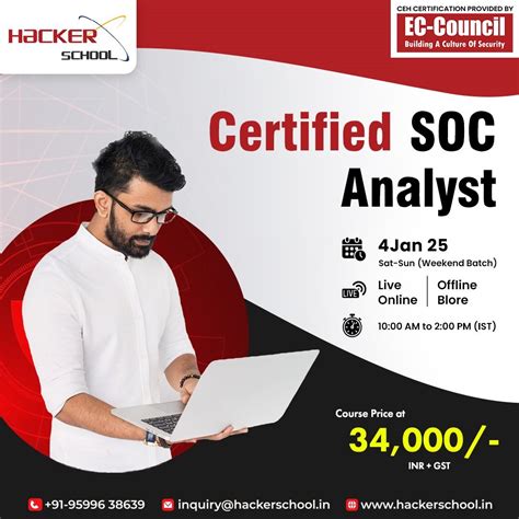 Soc Socanalyst Certifiedsocanalyst Ethicalhackingcourse Trending Hacker School A