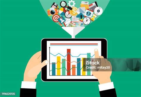 크리에이티브 프로세스 빅 데이터 필터 데이터 터널 분석 벡터 개념에 대한 개념 0명에 대한 스톡 벡터 아트 및 기타 이미지