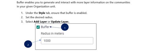using maps enabling buffer for your layer dddp helpdesk