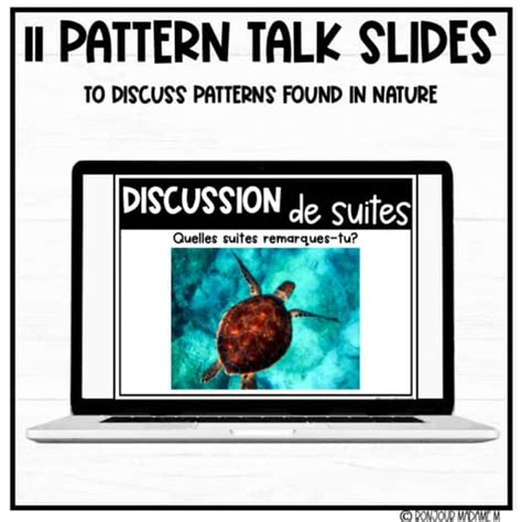 French Patterning Worksheets Les Suites French Grade 2 Patterning