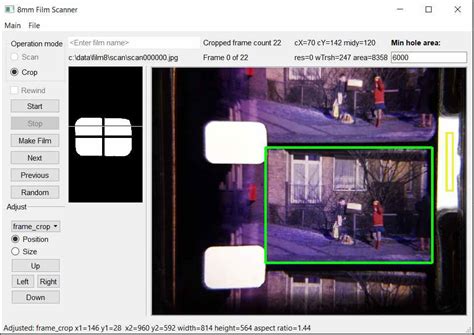 Gallery Program With A Gui For The Anton 8mm Film Scanner