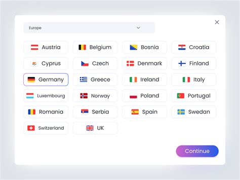 Language Selection Ui Pop Up By Uiovia ® On Dribbble