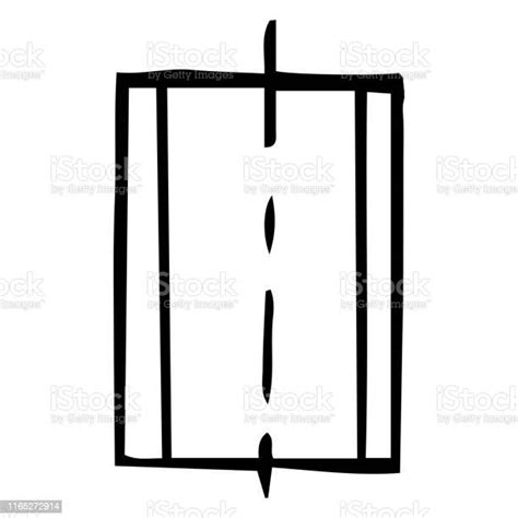 사각형은 3 부분으로 나뉩니다 스케치 핸드 드로잉 흰색 배경에 검은 색 윤곽선입니다 벡터 일러스트레이션 0명에 대한 스톡 벡터 아트 및 기타 이미지 Istock