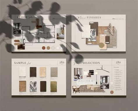 Interior Design Project Proposal And Mood Board Canva Template