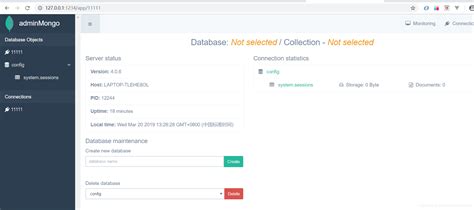 Adminmongo 的安装与mongodb连接如何连接到adminmongo Csdn博客