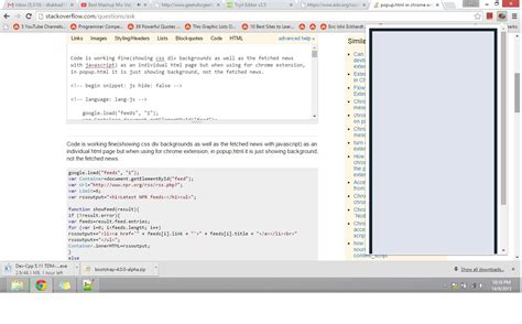 Javascript Popuphtml In Chrome Extension Cant Fetch Newsnot Showing Fetched News Stack