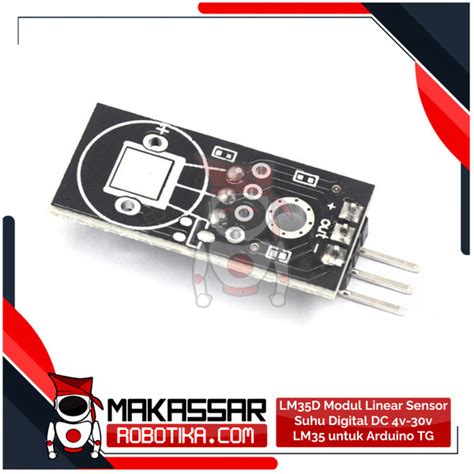 jual lm35d modul linear sensor suhu digital dc 4v 30v lm35 untuk