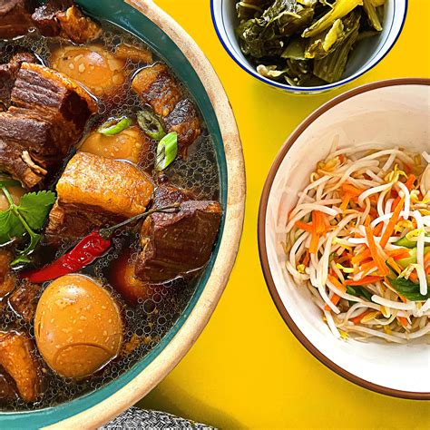 Vietnamese Caramelized Pork Belly Braised With Eggs Pickled Bean
