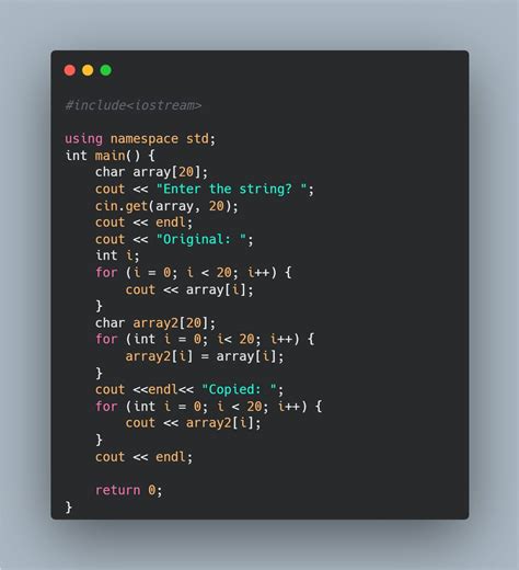 How To Copy A String Using Character Arrays Tajamal Hussain Posted On