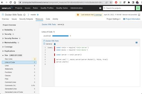 Integrating Sonar With Docker Fresh Brewed