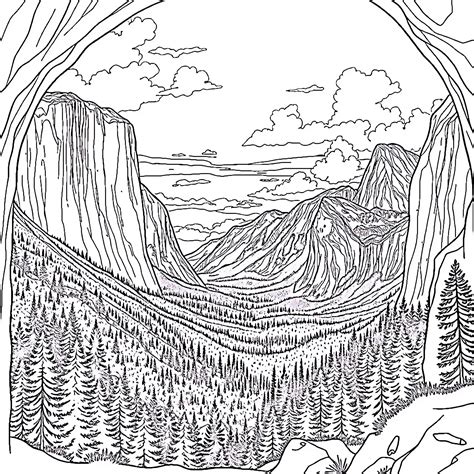 Best Yosemite Coloring Pages Free Printable Pdf