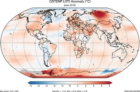 Datagiss Gistemp Update June 2018 Ties For Third Warmest June On Record
