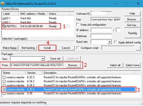 Cara Install Mikrotik Dengan Netinstall