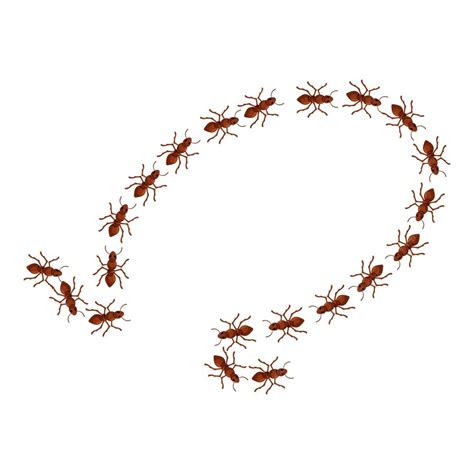 Premium Vector Colony Of Ants Forming A Question Mark Shape