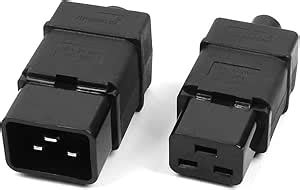 Sourcing Map Industrial Rewirable IEC320 C19 Male IEC320 C20 Female Socket Buy Online At Best