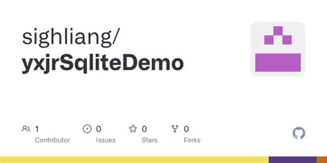 Github Sighliang Yxjrsqlitedemo