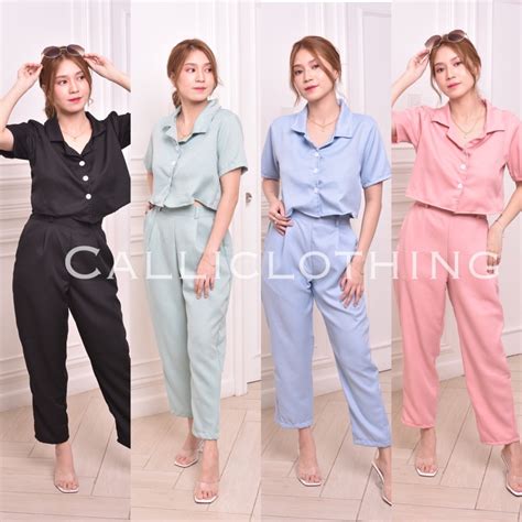 Madeline Set Madeline Coordinate Set Shopee Philippines