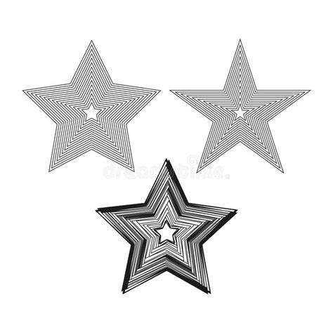 Star Line Pattern Geometric Striped Stars Black And White Forms