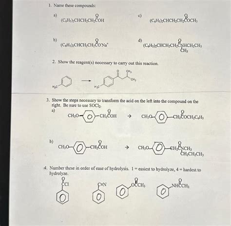 Solved Name These Compounds A B H C B Chegg Com