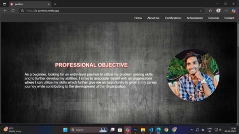 Portfolio Website Using Html And Css Karthikeyan R