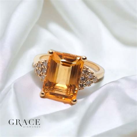 Citrine And Diamond Ring Grace Diamonds By Gráinne Seoige