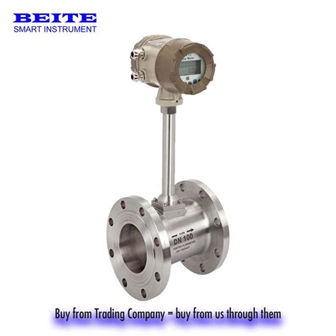 DN Digital Vortex Stainless Steel Vortex Flowmeter With Pressure And Temperature Compensation