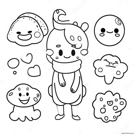 Cute Agere Characters Coloring Page 67563 54300