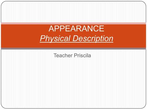 Appearance Efl Esl Drilling Exercise Ppt