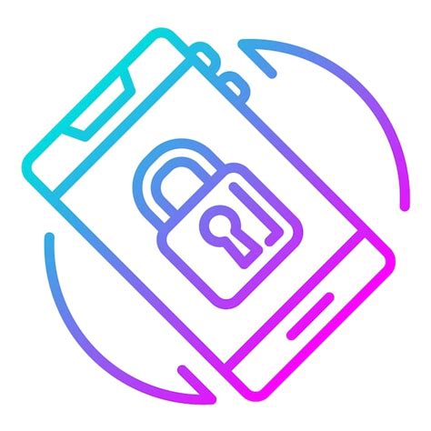 Premium Vector Screen Lock Rotation Vector Illustration Style