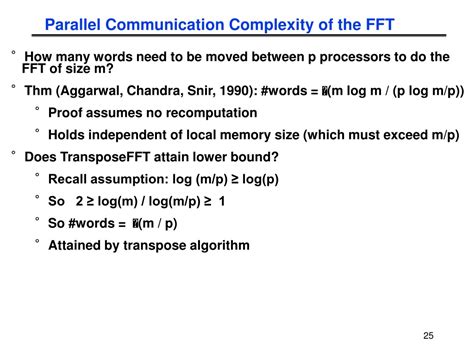 ppt parallel spectral methods fast fourier transform fft with