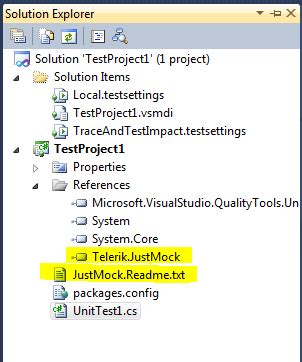 NuGet JustMock