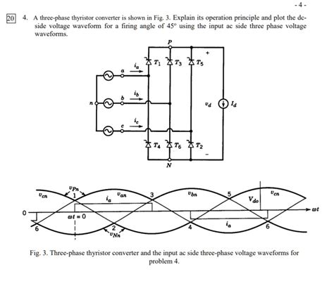 4 A Three Phase Thyristor Converter Is Shown In Fig 3 Explain Its