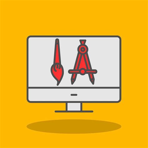 Compass Filled Shadow Icon 43124743 Vector Art At Vecteezy