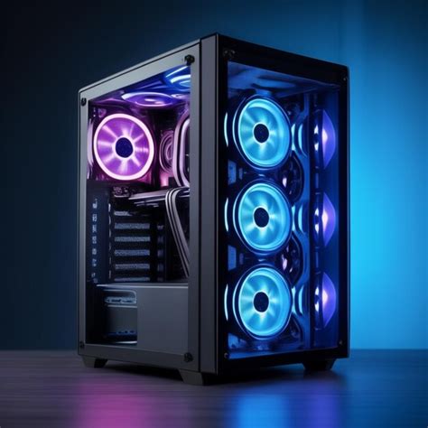 Realistic Computer Case Vector Illustration Design Premium Ai