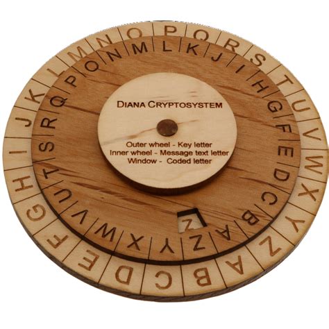 Diana Cryptosystem Cipher Small Wood Puzzles Puzzle Master Inc
