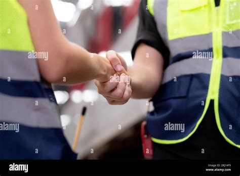 Closeup Hands Caucasian Engineer Man And Woman Meeting And Checking Electric Train For Planning