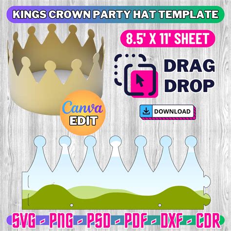 Burger King Crown Template