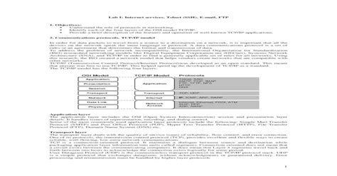 Pdf Osi Model Tcpip Model Protocols Departamentul De Comunicatii
