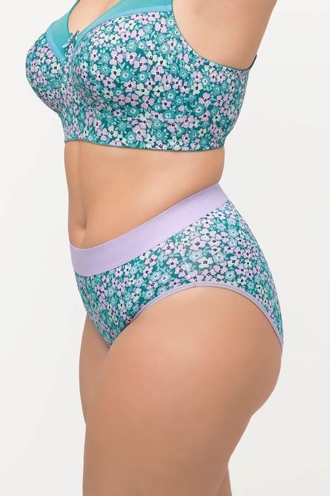 3 Pack Ditsy Floral Panties Multicolour Ulla Popken