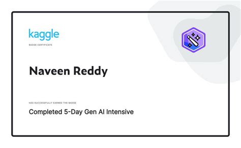 Genai Kaggle Agenticai Automation Collaboration Learningjourney Naveen Kumar Reddy