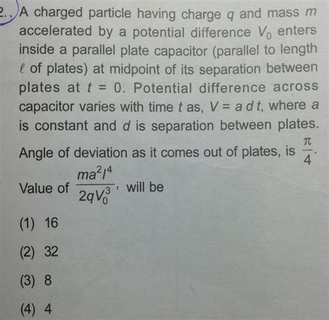 [answered] 2 A Charged Particle Having Charge Q And Mass M Accelerated Kunduz