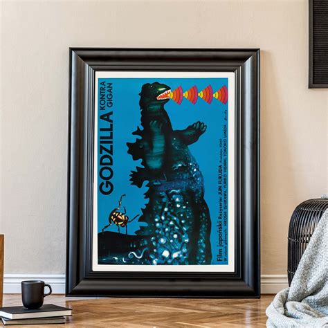 Vintage Godzilla Movie Poster Print Gojira Art Movie Lover Ts