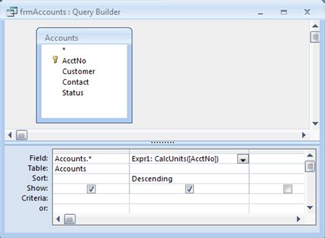 MS Access 2007 Sort A Form S Records Based On The Value Of A Calculated Field
