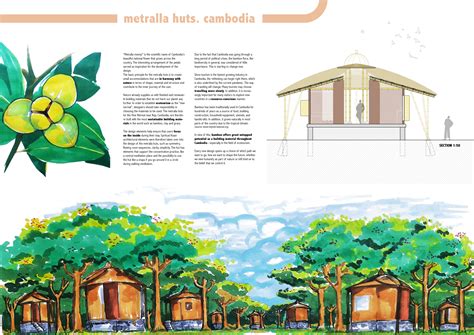 Architecture Project Bamboo Structures With Grass Roofing For