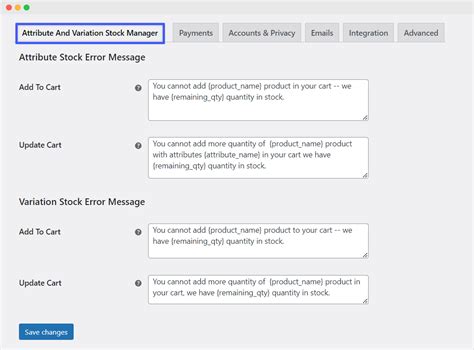 How To Show Custom Error Message To The Customer When Low Stock