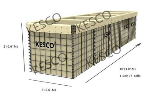 Mil 7 Flood Control Geotextile Fabric Hesco Barrier