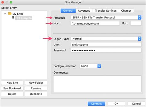 filezilla ftp client setup tideprices